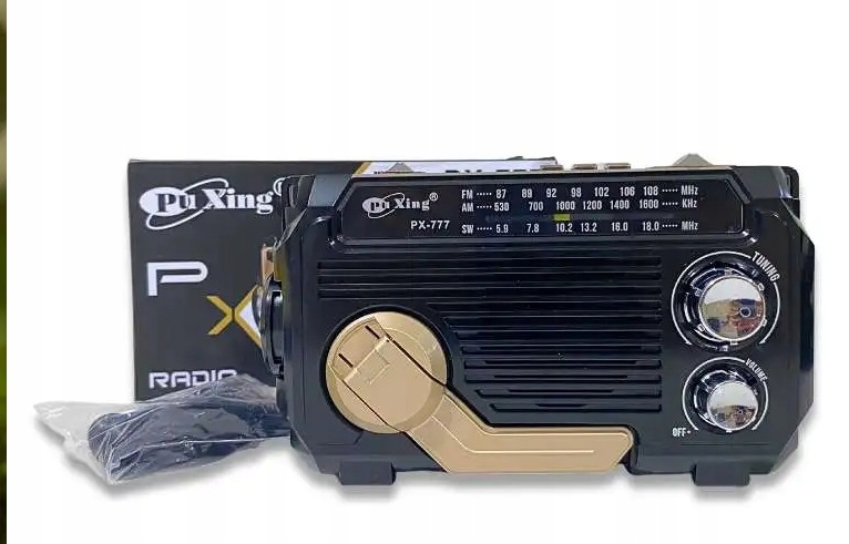 Radio baterie AM, FM PU XING PX-777 SOLAR - porównaj ceny - Allegro.pl
