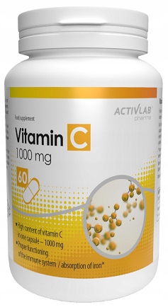 WITAMINA C 1000 ActivLab 60 kapsułek (5903260901443) • Cena, Opinie • Preparaty witaminowo ...