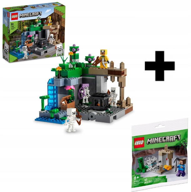 LEGO MINECRAFT LOCH SZKIELETÓW ZESTAW 21189 + LEGO 30647 ZESTAW ...