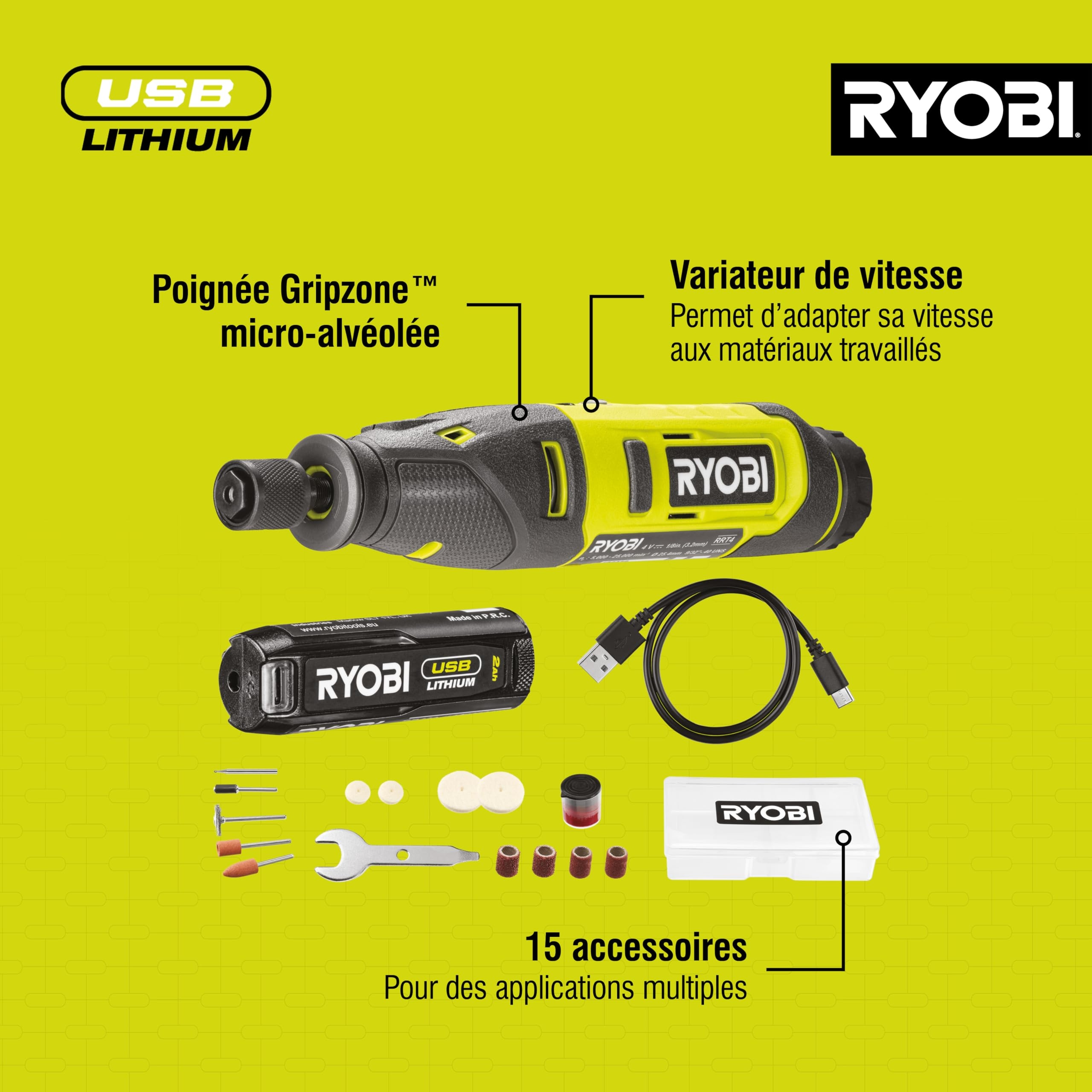 Ryobi - Mini Wielofunkcyjne Narzędzie 4V - (RRT4-120GA15) • Cena ...