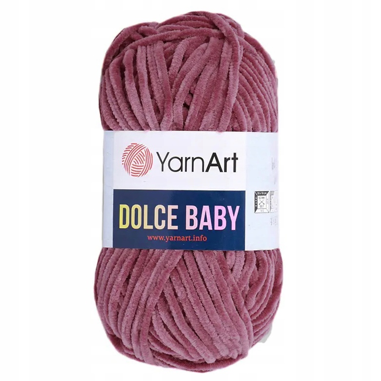 Włóczka YarnArt DOLCE BABY 50g/85m 751 RÓŻOWY • Cena, Opinie - Allegro