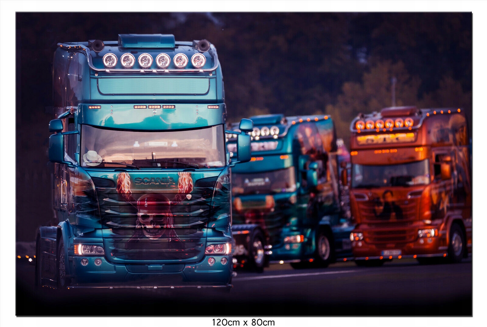 Obraz na płótnie Scania Lastkraftwagen TIR Wandbil (xPONP13038) • Cena ...