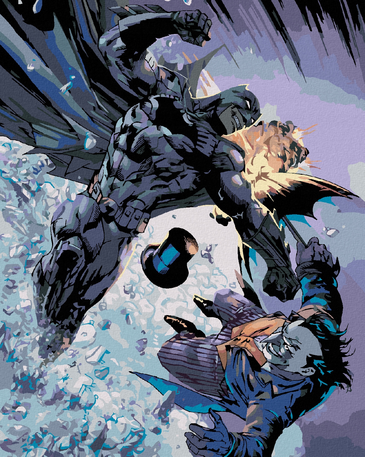 ZUTY Malowanie po numerach Batman bez ramy (8596530136361) • Cena ...