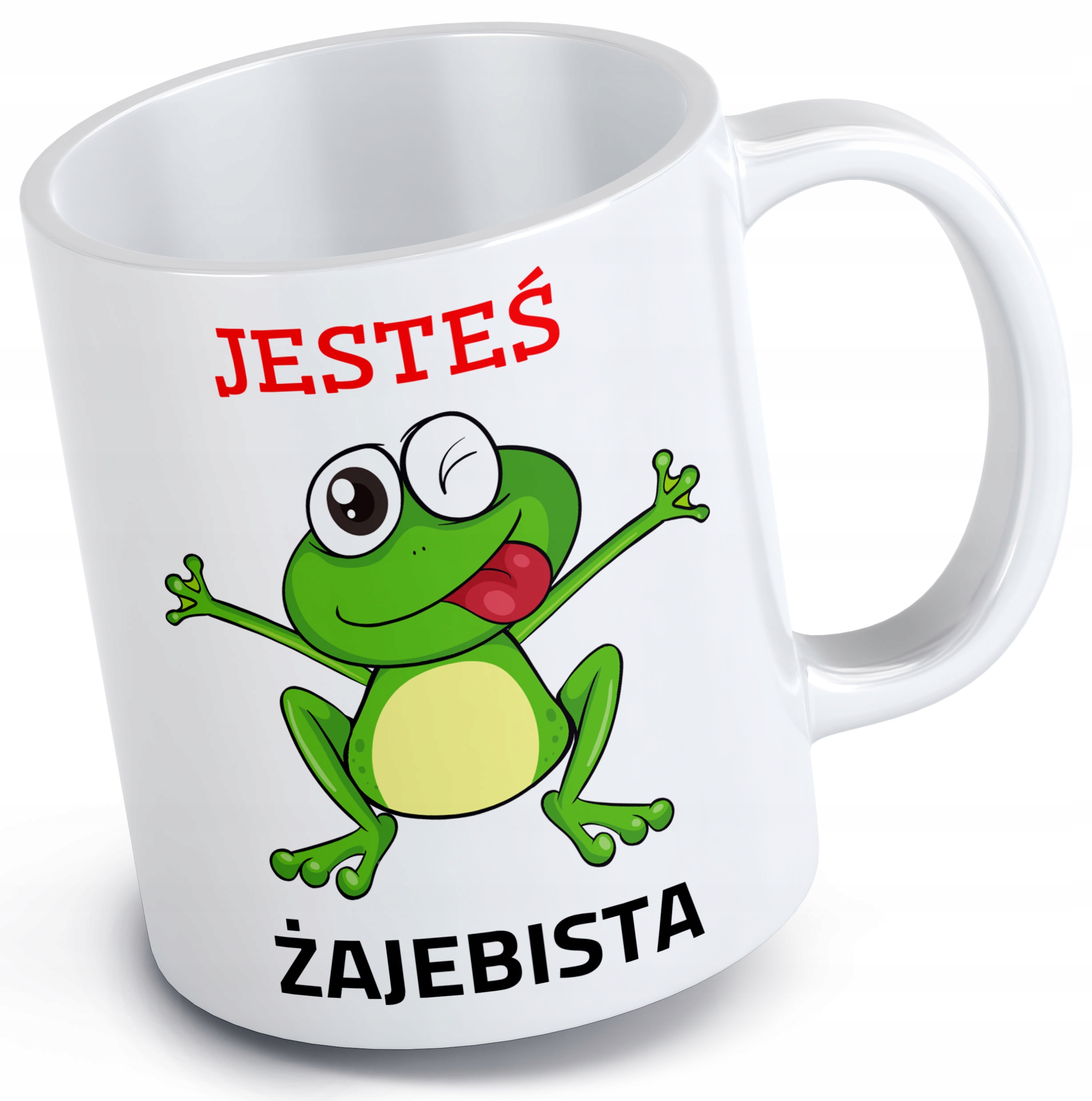 KUBEK JESTEŚ ŻAJEBISTA ŻABA PREZENT ŚMIESZNY (5906269134904) • Cena ...
