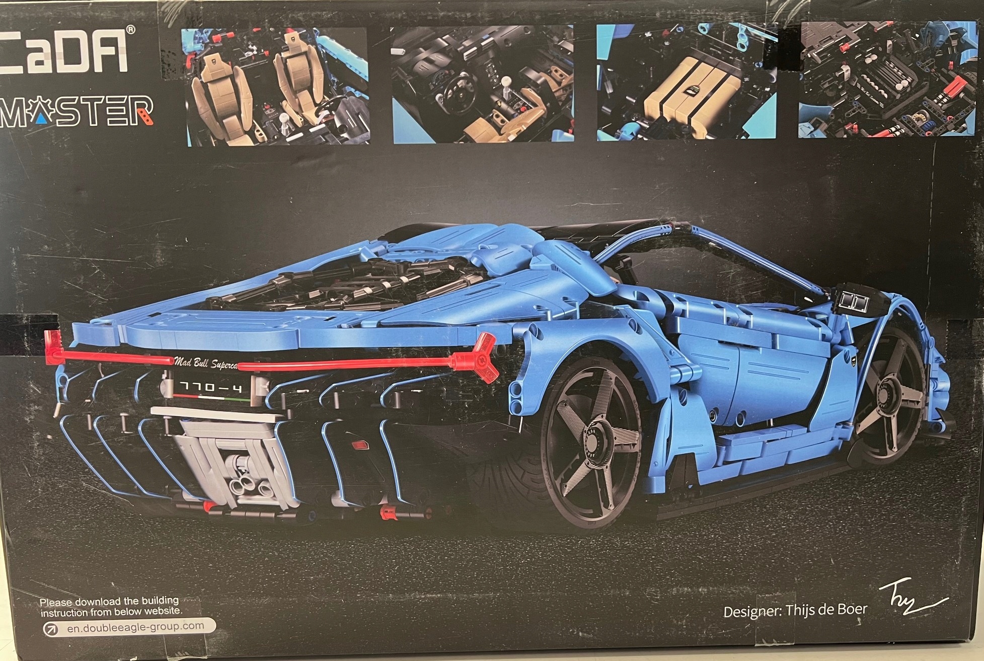 Klocki C-a-d-a Master 770-4 Super Car niebieski sportowy samochód ...