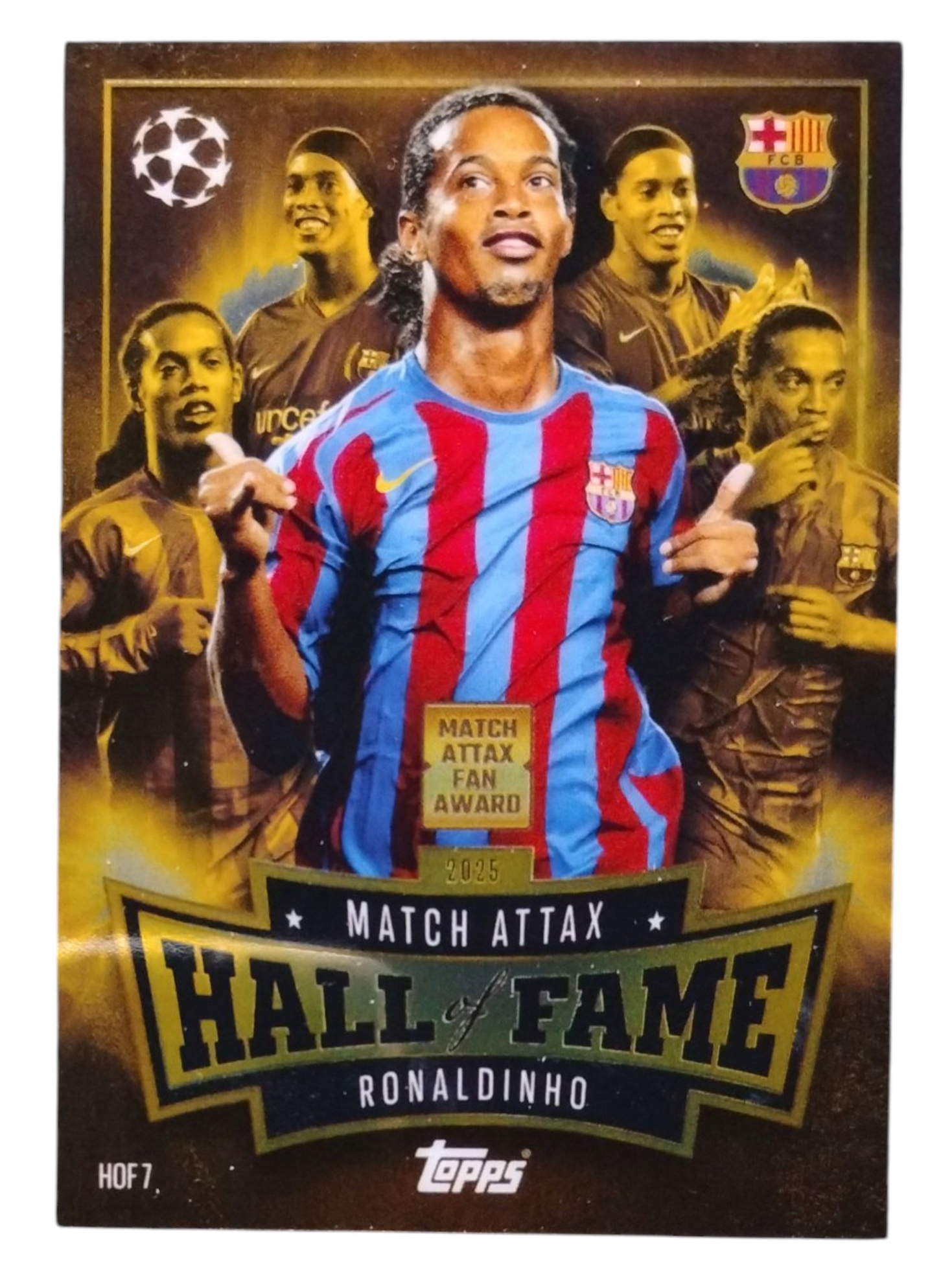 MATCH ATTAX UCL 2025/26 2026 HALL OF FAME RONALDINHO FC BARCELONA HOF7 ...