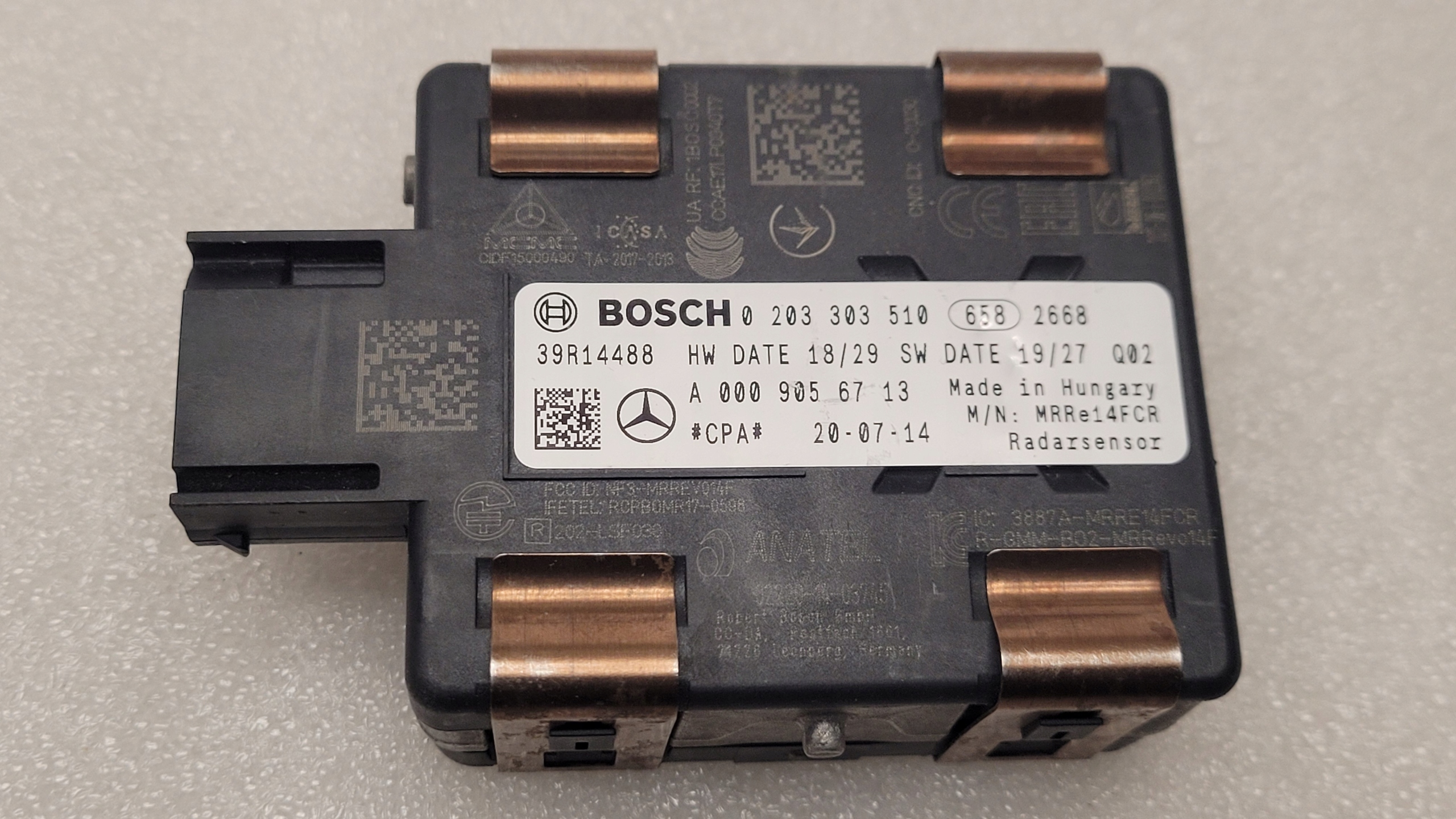 MERCEDES RADAR SENSOR A0009056713 • Cena, Opinie - Allegro