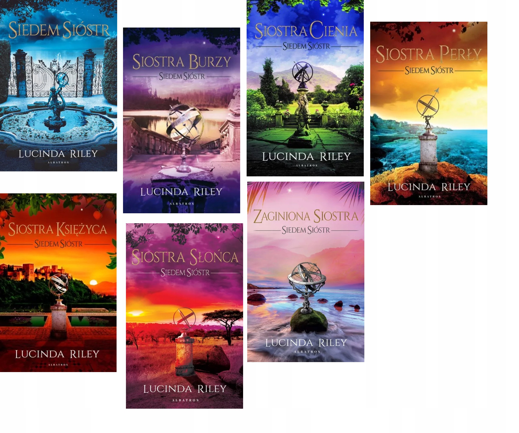 Lucinda Riley Siedem sióstr pakiet 7 tomów (12749046283) | Książka Allegro