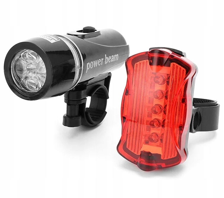 ZESTAW LAMPEK ROWEROWYCH LED PRZÓD I TYŁ DO ROWERU + USB LAMPKI ...