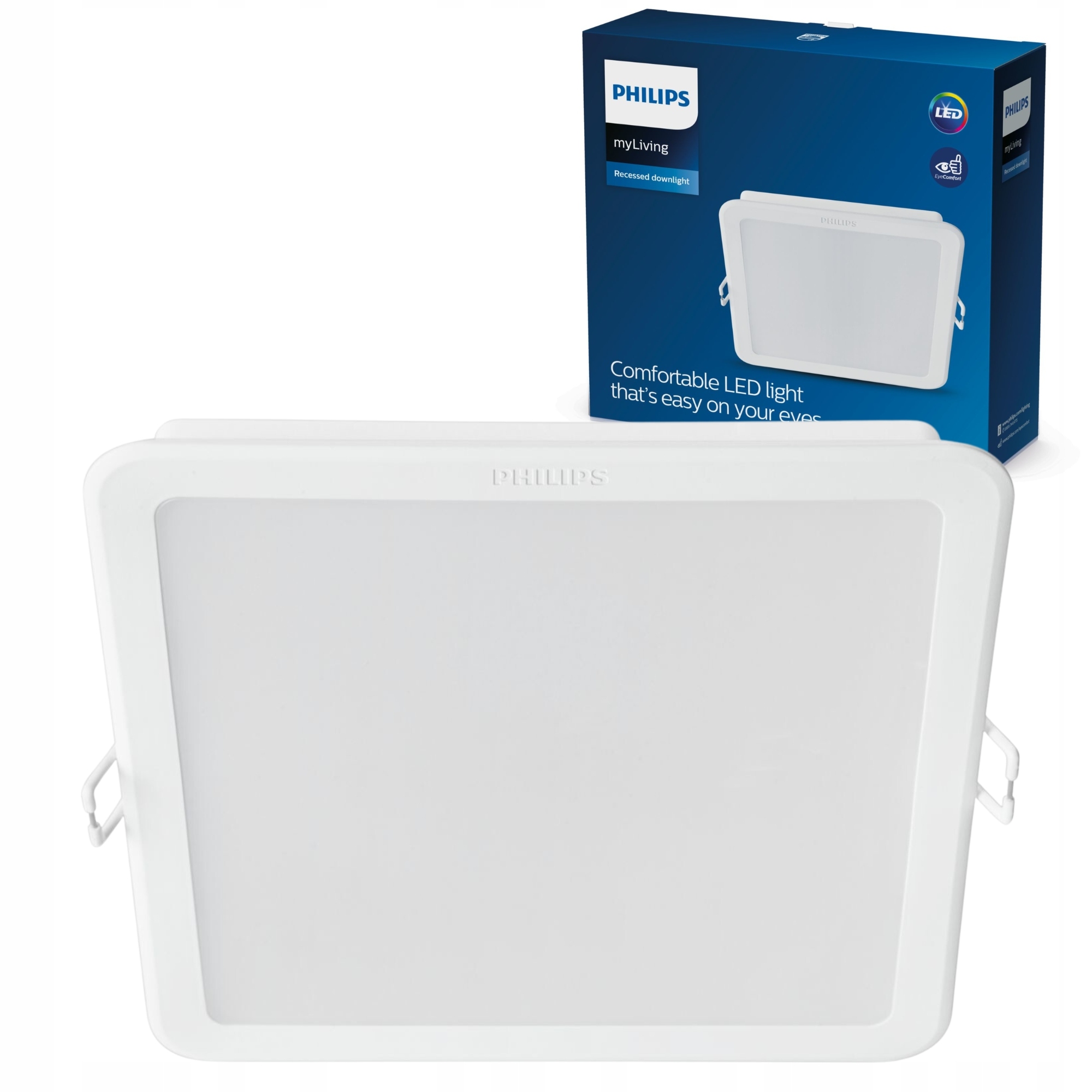 Oprawa sufitowa LED PHILIPS MESON typu downlight 17W biała podtynkowa ...