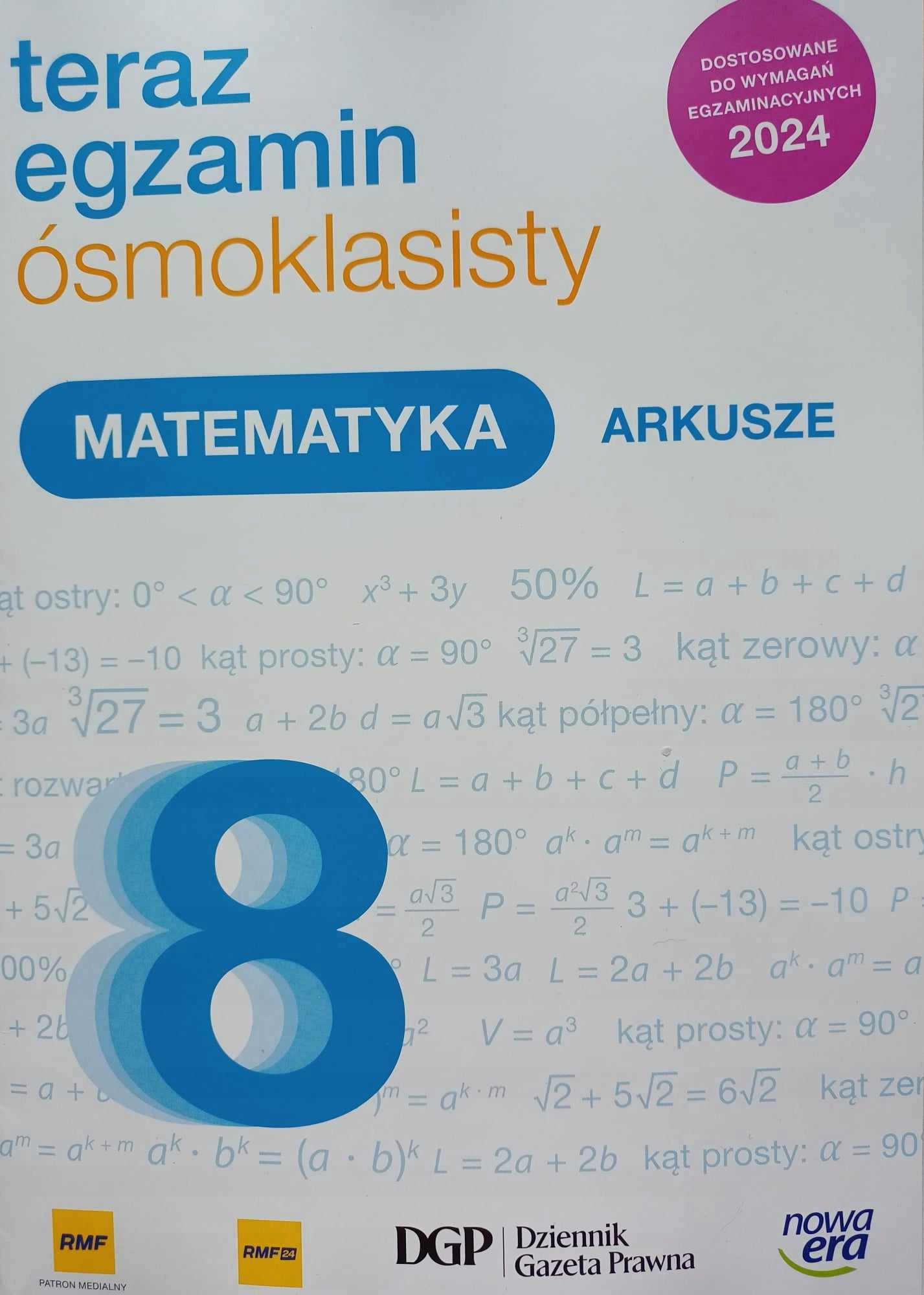 Egzamin ósmoklasisty 2024 MATEMATYKA, ARKUSZE + ODPOWIEDZI (14804413616 ... Egzamin ósmoklasisty 2024 MATEMATYKA, ARKUSZE + ODPOWIEDZI (14804413616 ...