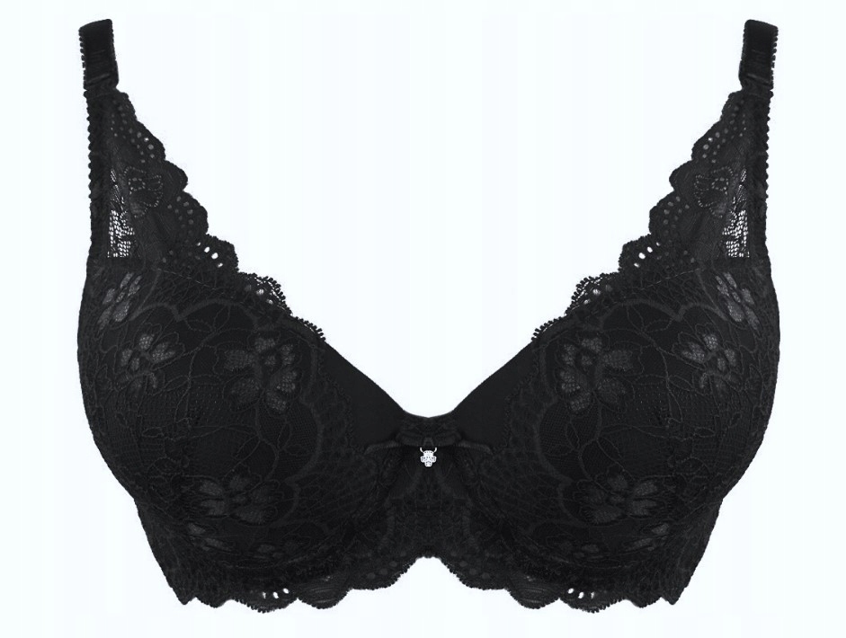 Intimidao 85B Biustonosz duży push-up powiększa biust czarny 16985439899 - Allegro.pl