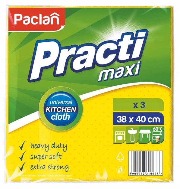 ŚCIERKA UNIWERSALNA 38x40 wiskozowa Paclan Practi MAXI - 3 sztuki ...