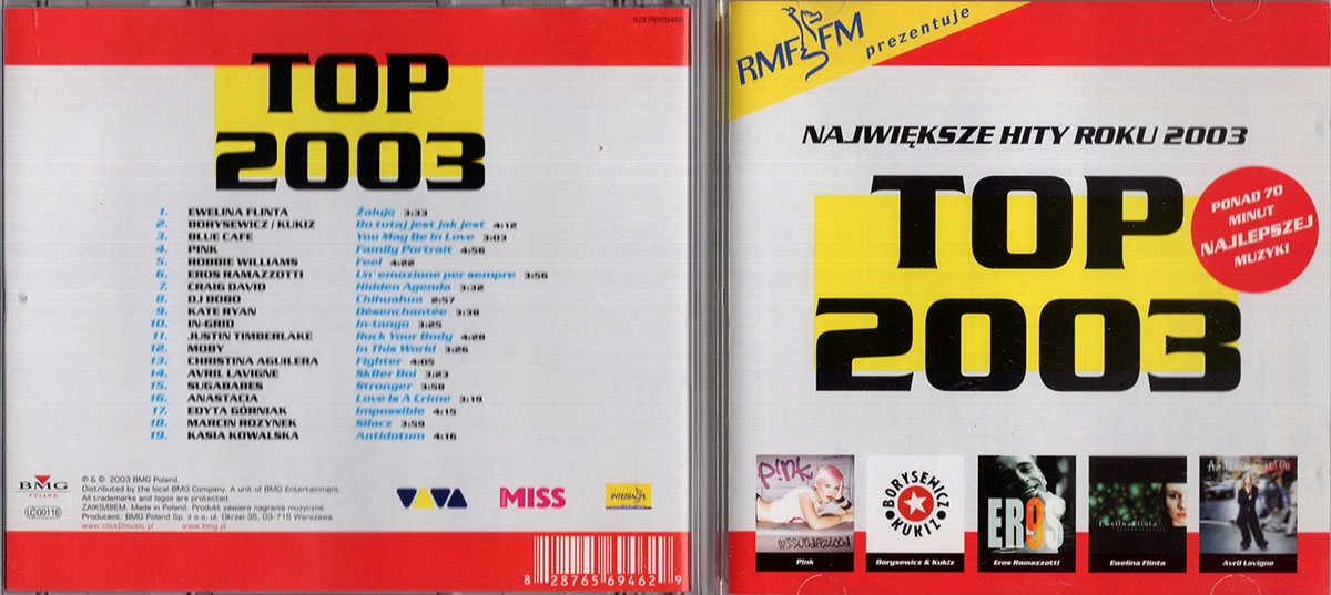TOP 2003 Dj Bobo Kate Ryan Edyta Górniak Moby CD 14325249040 - Sklepy, Opinie, Ceny w Allegro
