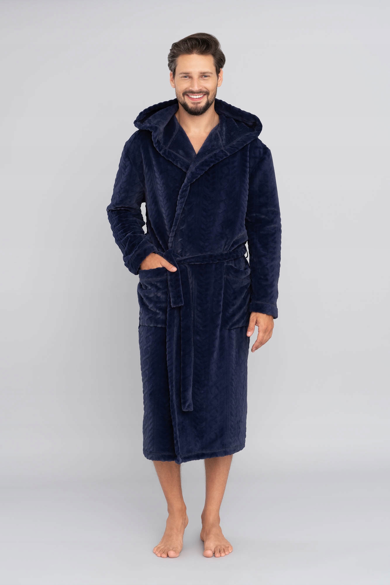 Italian Fashion szlafrok męski Zygmunt długi rozmiar XXL (5903939427663 ...