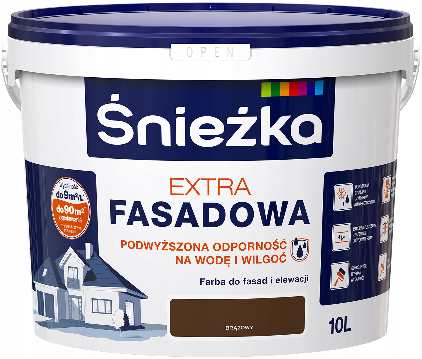 FARBA ŚNIEŻKA ExTRA FASADOWA DO ELEWACJI BRĄZ 10L (Śnieżka) • Cena ... FARBA ŚNIEŻKA ExTRA FASADOWA DO ELEWACJI BRĄZ 10L (Śnieżka) • Cena ...