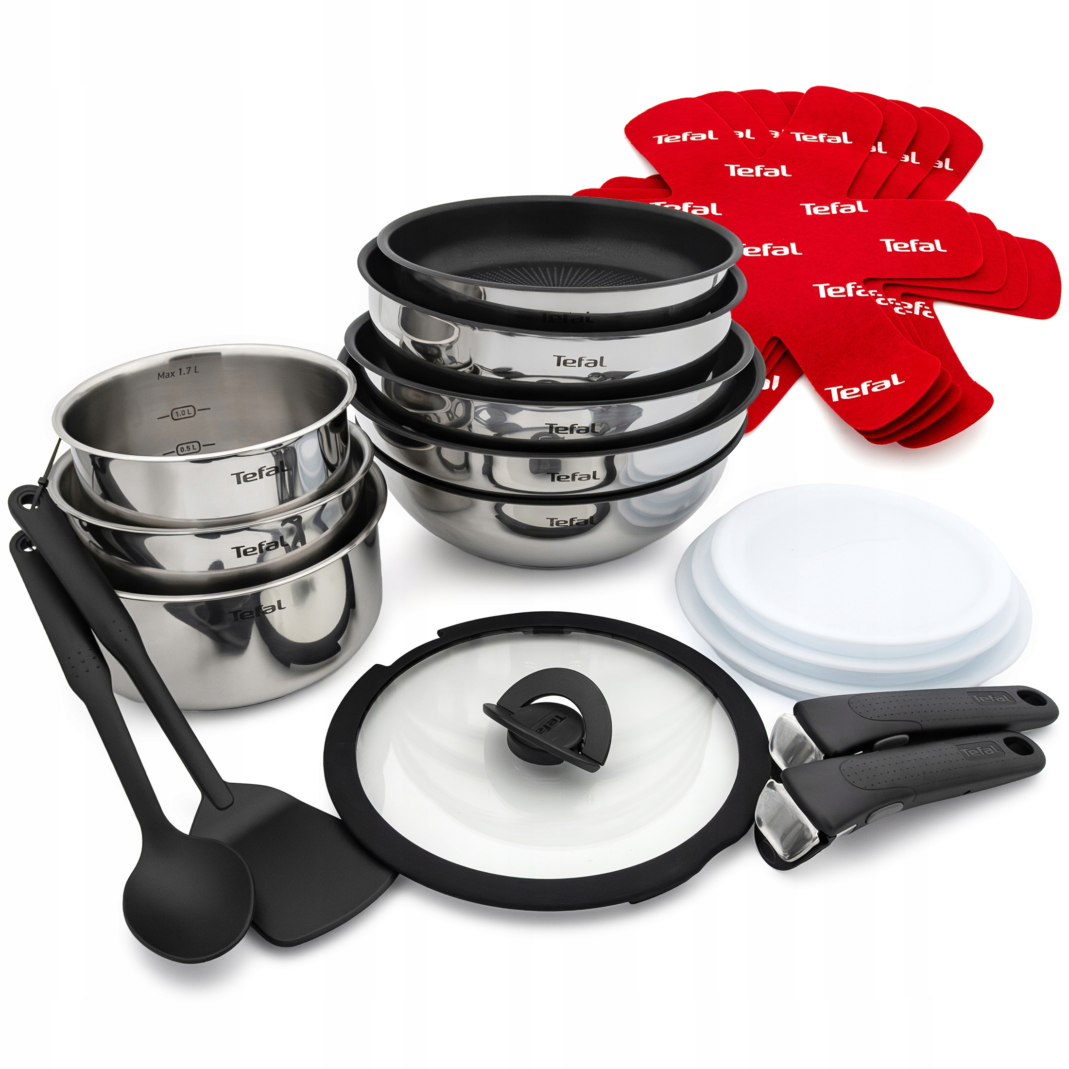 Zestaw patelni i garnków TEFAL INGENIO EMOTION L897SJ04 20 elementów (3168430345676) • Cena ...