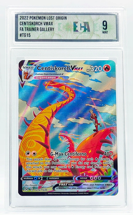 Karta POKEMON Grading ECA 9 Centiskorch VMAX za 992 Kč - Allegro