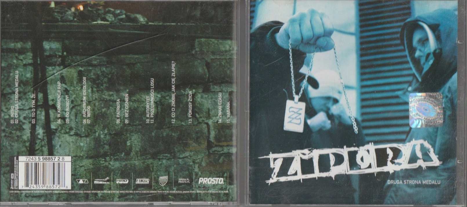 Płyta CD Zipera - Druga Strona Medalu 2004 I Wydanie Zip Skład Sokół ...