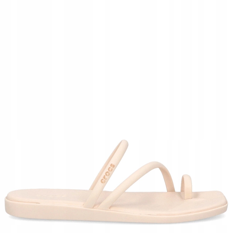 Klapki damskie - CROCS MIAMI TOE LOOP SANDAL W 209862 BEŻOWE 36-37 ...