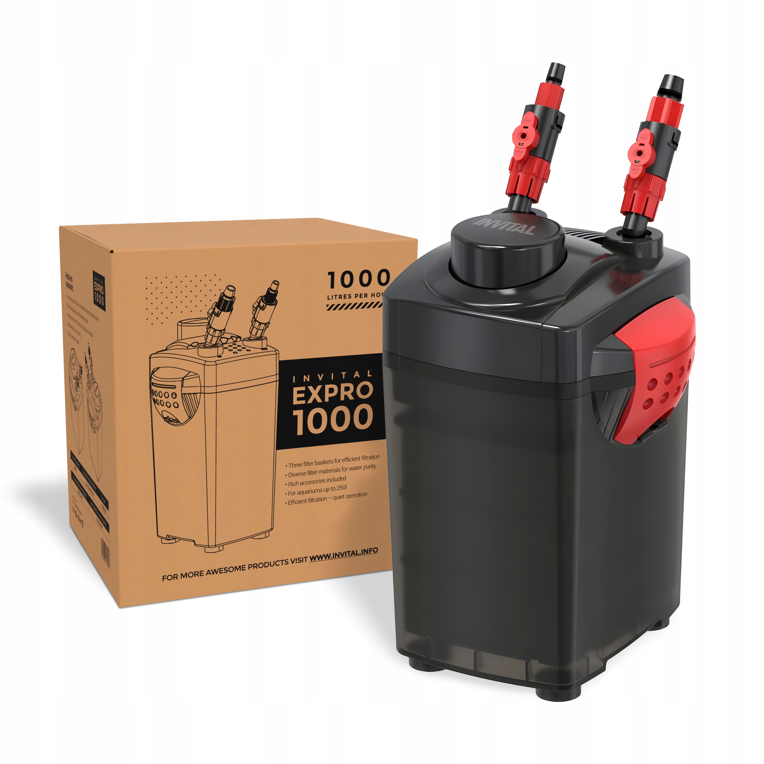 INVITAL FILTR KUBEŁKOWY EXPRO-1000 (8594193842803) • Cena, Opinie • Zewnętrzne 9882710954 • Allegro