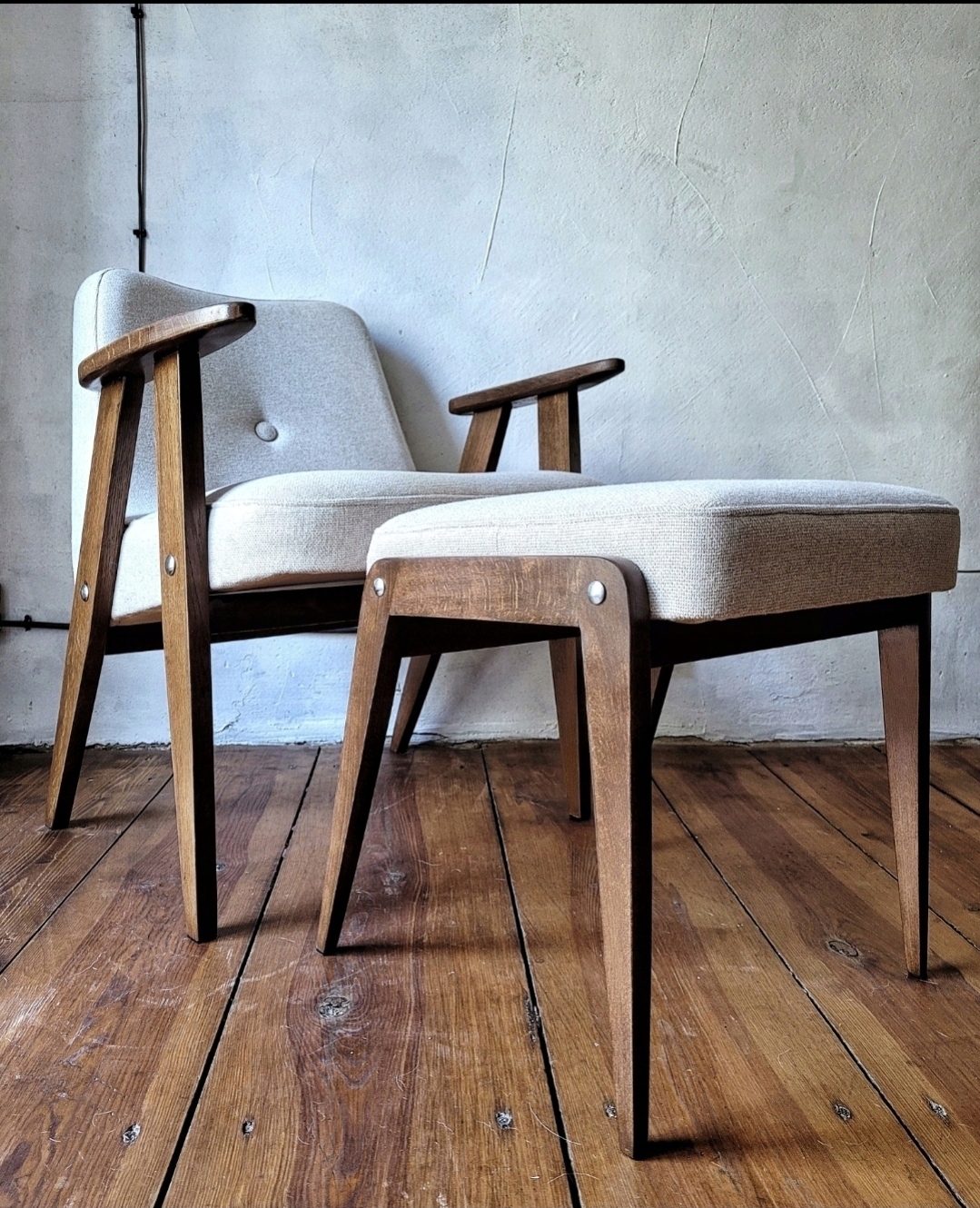 Fotel Chierowski 366 z podnóżkiem PRL Design (chierowski 366) • Cena ...