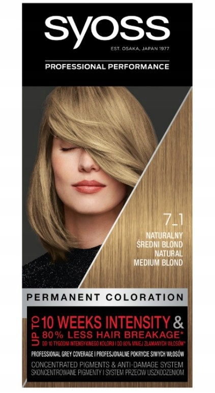 Syoss Permanent Coloration Farba do W?os?w 7-1 (0702750094833) • Cena, Opinie • Koloryzacja ...