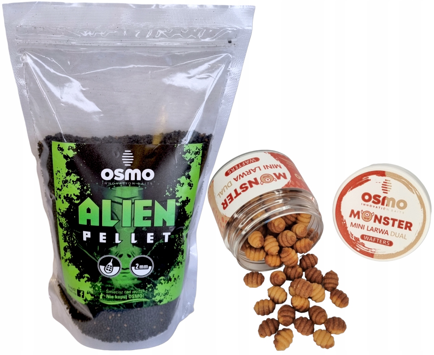 Zestaw method feeder OSMO DUAL MONSTER + Pro Pellet ALIEN - 14483499792 ...