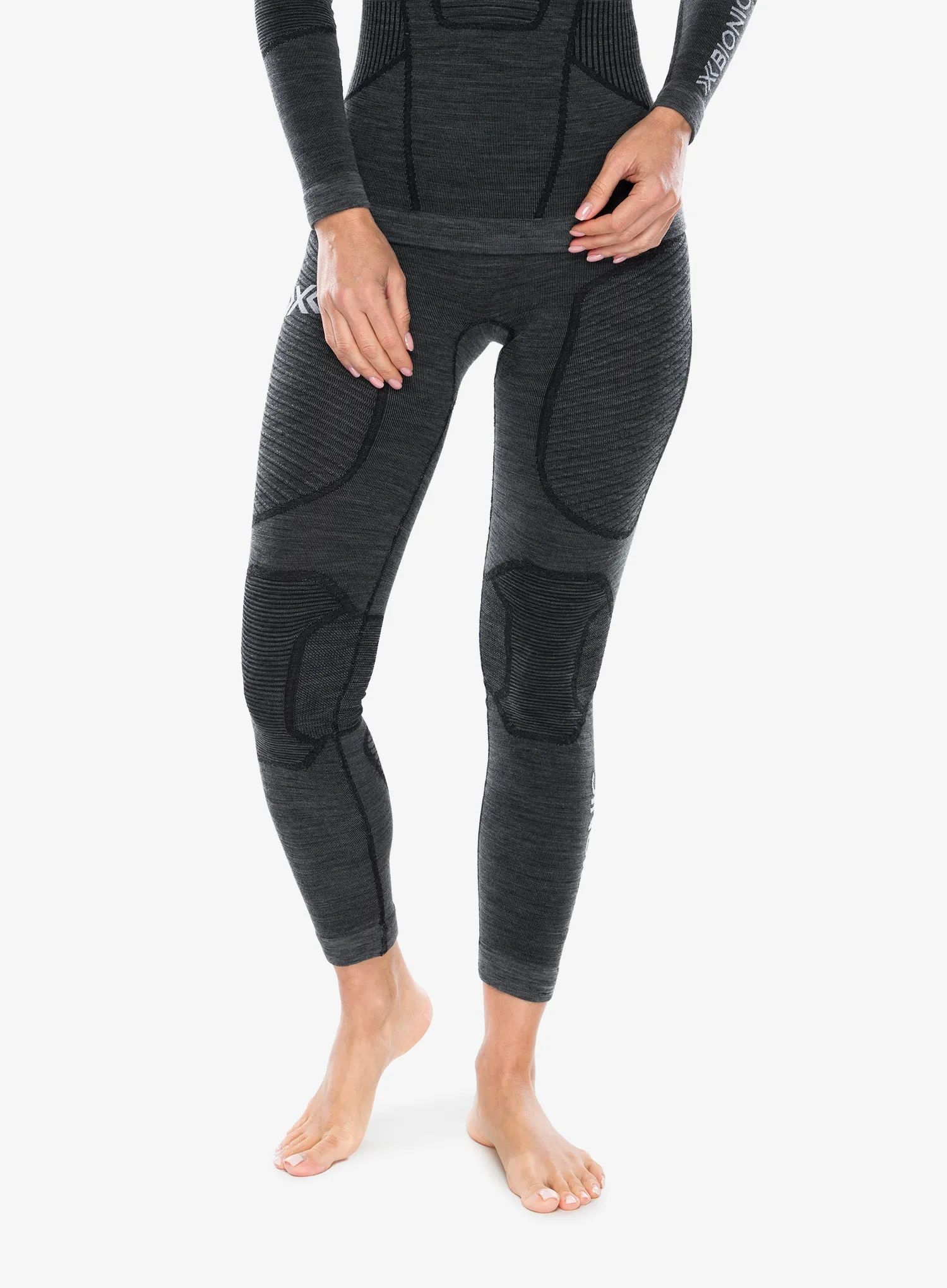 Dámské termoaktivní legíny X-Bionic Symbio Merino Pants - rhino grey L ...