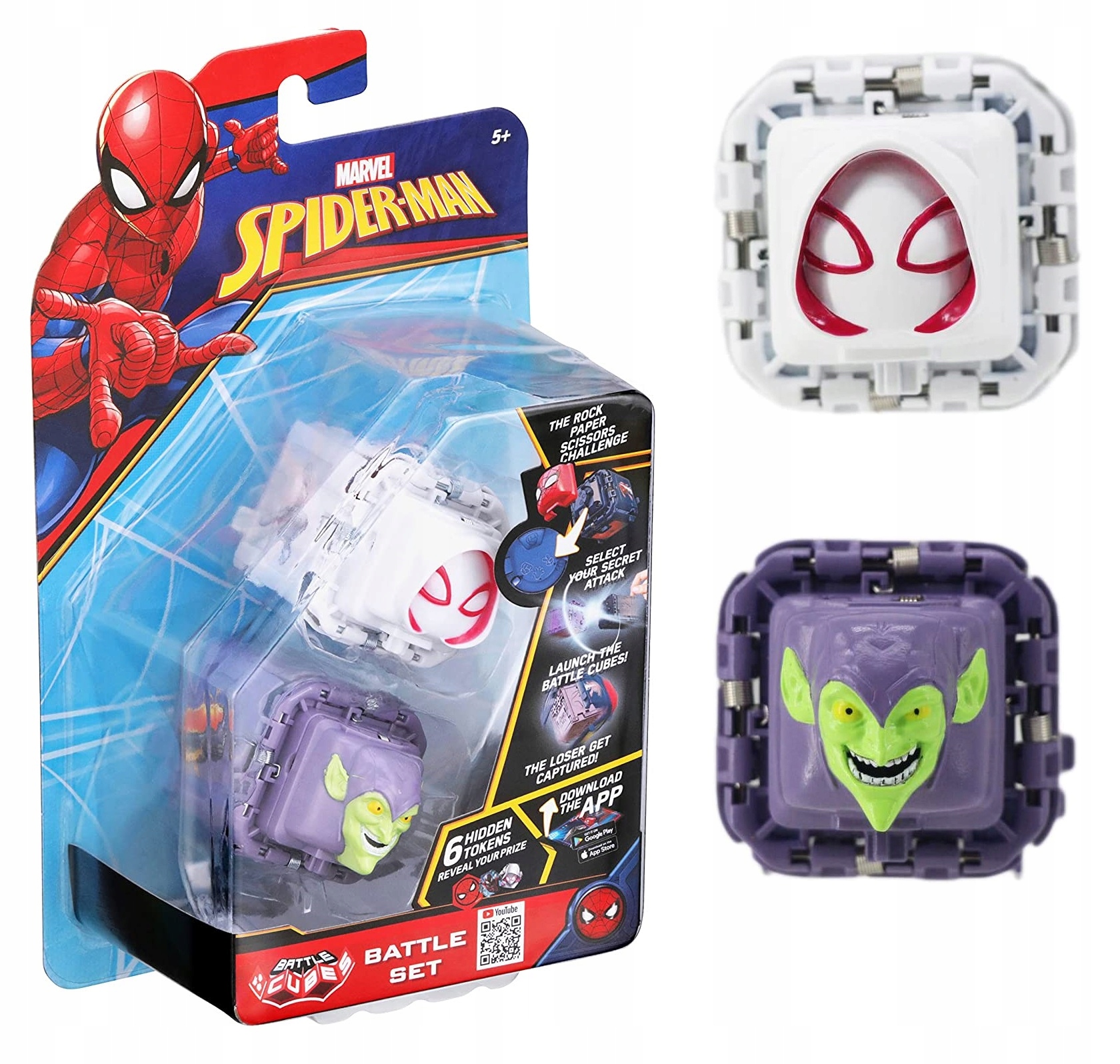 BATTLE CUBES SPIDERMAN MARVEL SPIDER GWEN GOBLIN (8411936995100) • Cena ...