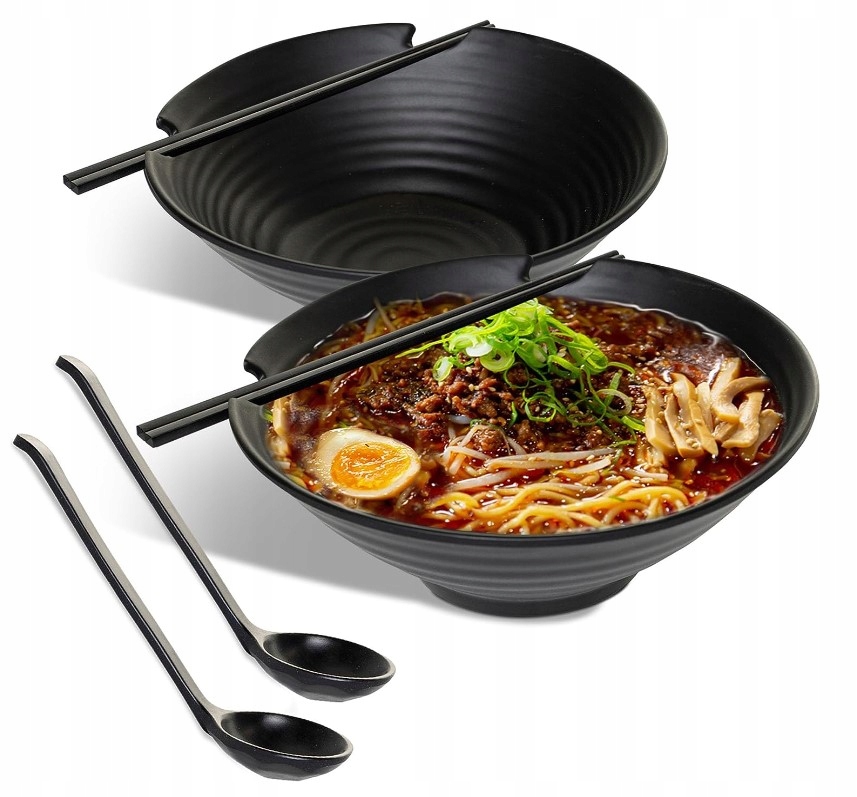 MISKI DO RAMEN ZUPY X2 ZESTAW JAPOŃSKI DLA 2 OSÓB (1) • Cena, Opinie ...