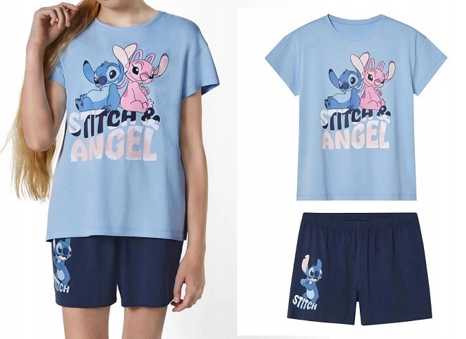 DISNEY piżama dziewczęca, krótka Lilo & Stitch Angel 134/140, 8-10l ...