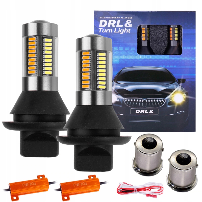 ŻARÓWKI PY21W 2w1 LED DZIENNE DRL + KIERUNKOWSKAZY BIAŁE POMARAŃCZOWE ... ŻARÓWKI PY21W 2w1 LED DZIENNE DRL + KIERUNKOWSKAZY BIAŁE POMARAŃCZOWE ...