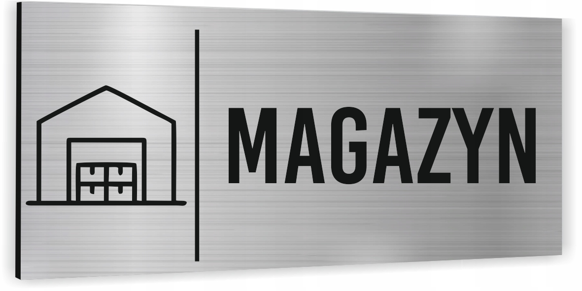 Tabliczka Tablica informacyjna oznaczenie MAGAZYN Piktogram Aluminium ...