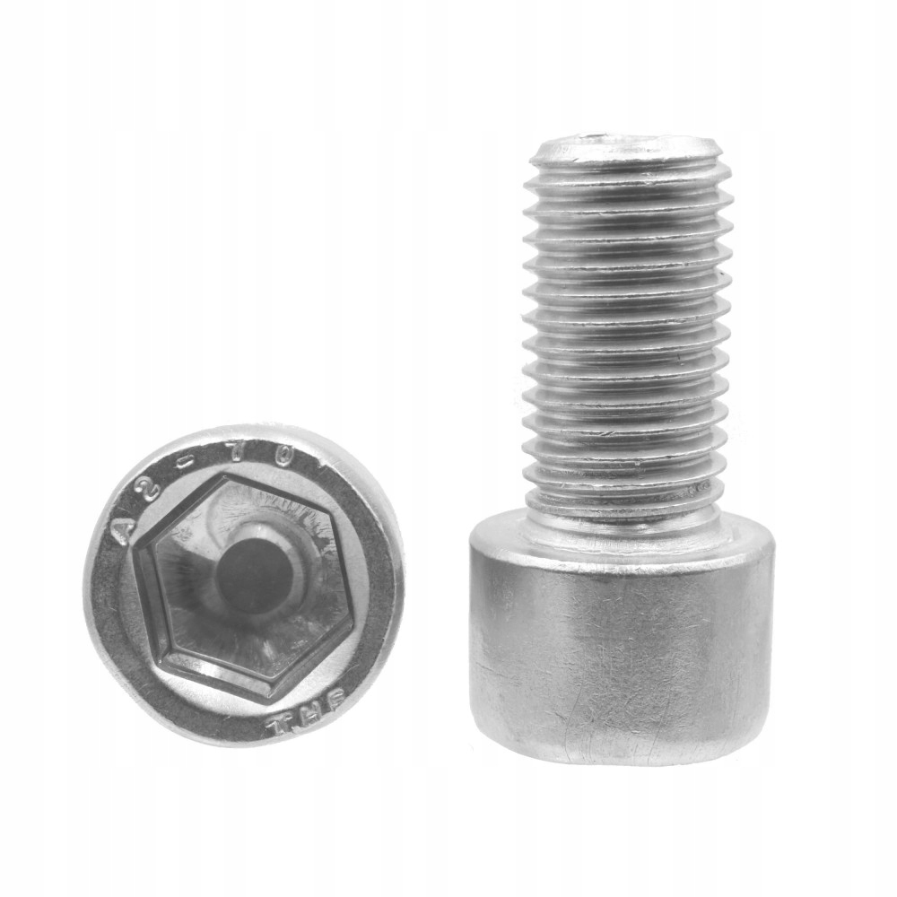 M8X16 ŚRUBA IMBUSOWA NIERDZEWNA WALCOWA ŚRUBY (10) (0912208016) • Cena, Opinie • Śruby, nakrętki ...