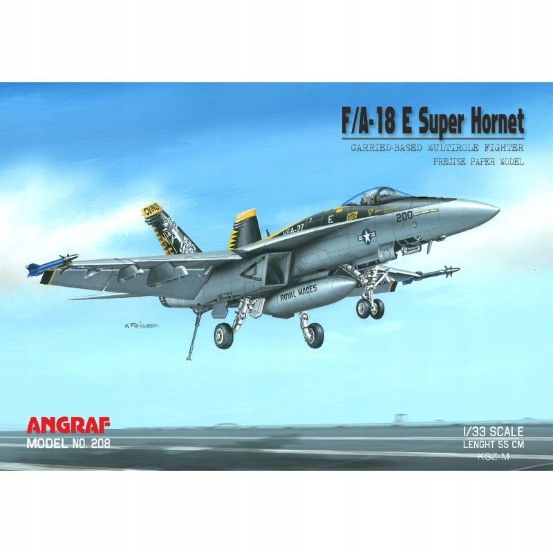 Angraf 208 - Samolot F/A-18E Super Hornet 1:33 • Cena, Opinie - Allegro