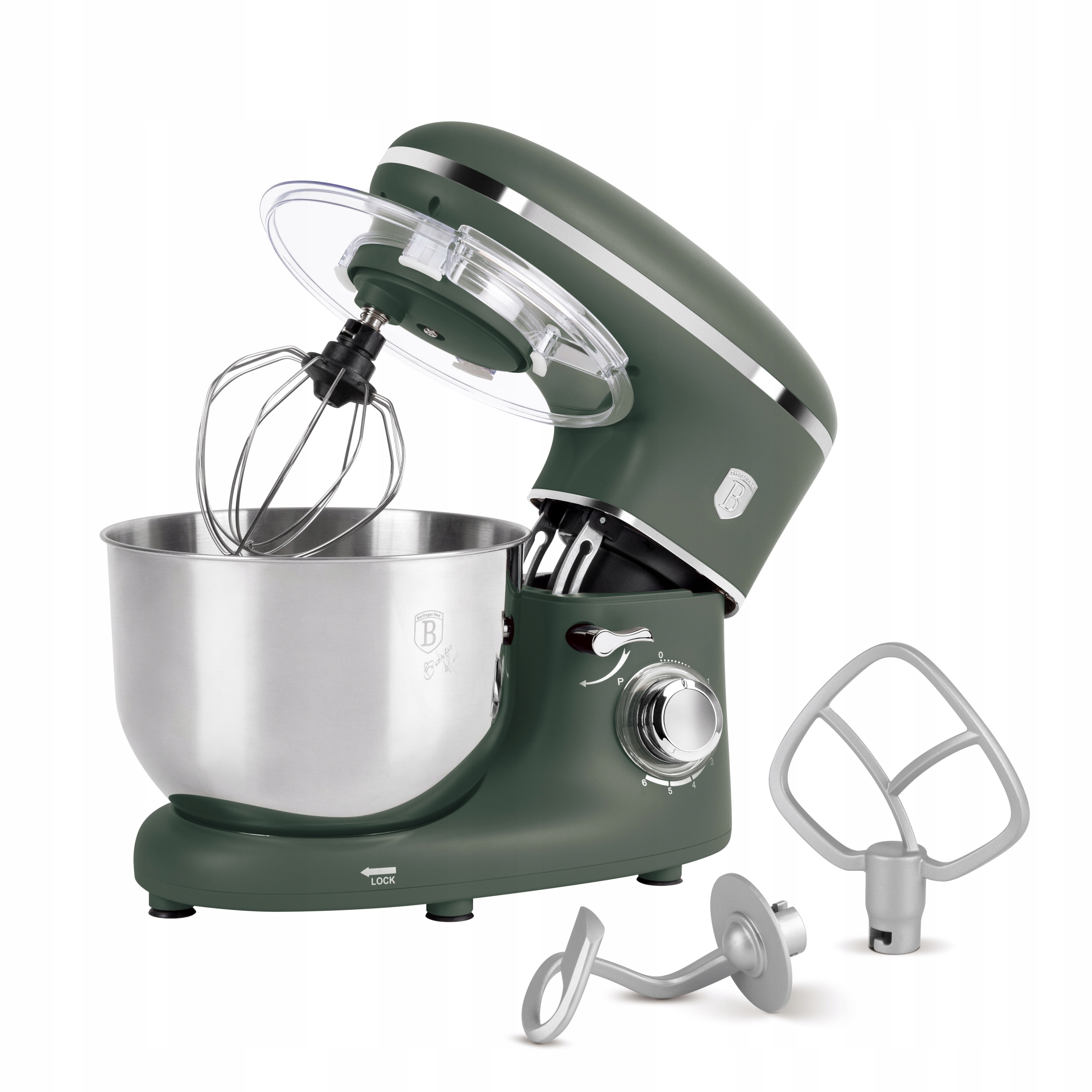 Robot kuchenny planetarny 1300W BerlingerHaus Matte Green BH-9708 ...