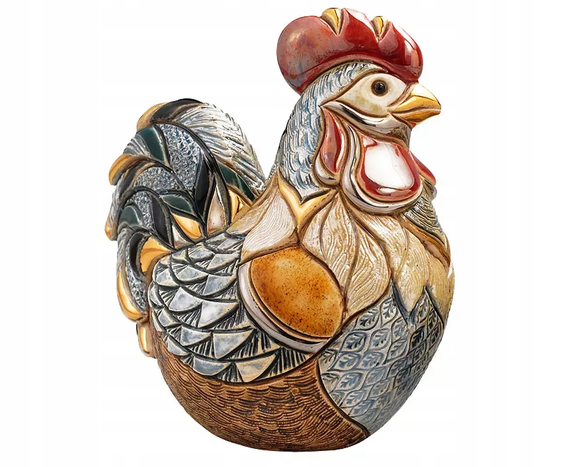 Figurka ceramiczna w kształcie koguta De Rosa Rinconada wielokolorowa ...