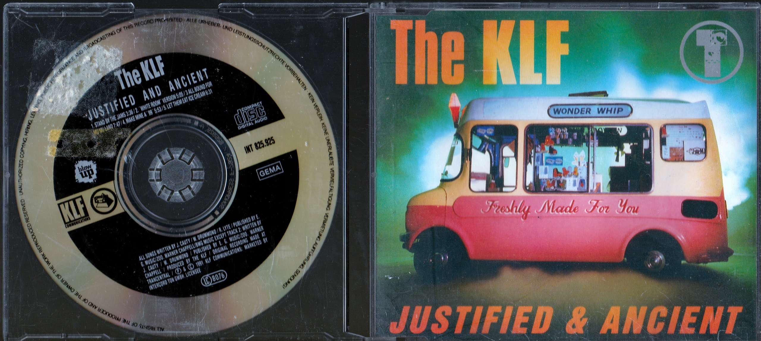 Płyta Maxi CD The KLF - Justified & Ancient 1991 Singiel ...