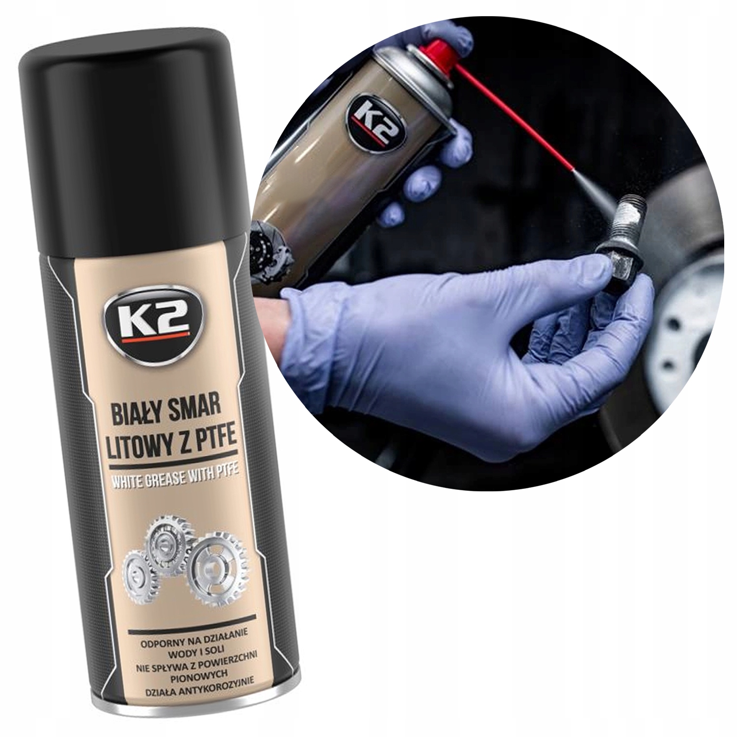 Biały Smar Spray 400ml - Niska cena na Allegro.pl