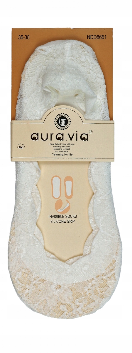 Mikrostopki,balerinki koronka roz 35-38 Aura.via 12348621281 - Allegro.pl