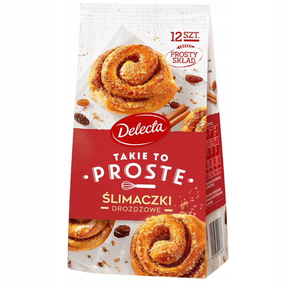 DELECTA drożdżowe ślimaczki bułeczki cynamonki gotowa mieszanka do ...