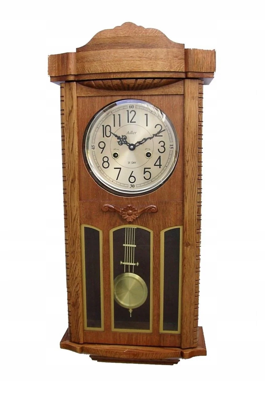 Zegar drewniany mechaniczny ścienny z wahadłem Adler 11002 DĄB (5904188111747) • Cena, Opinie ...
