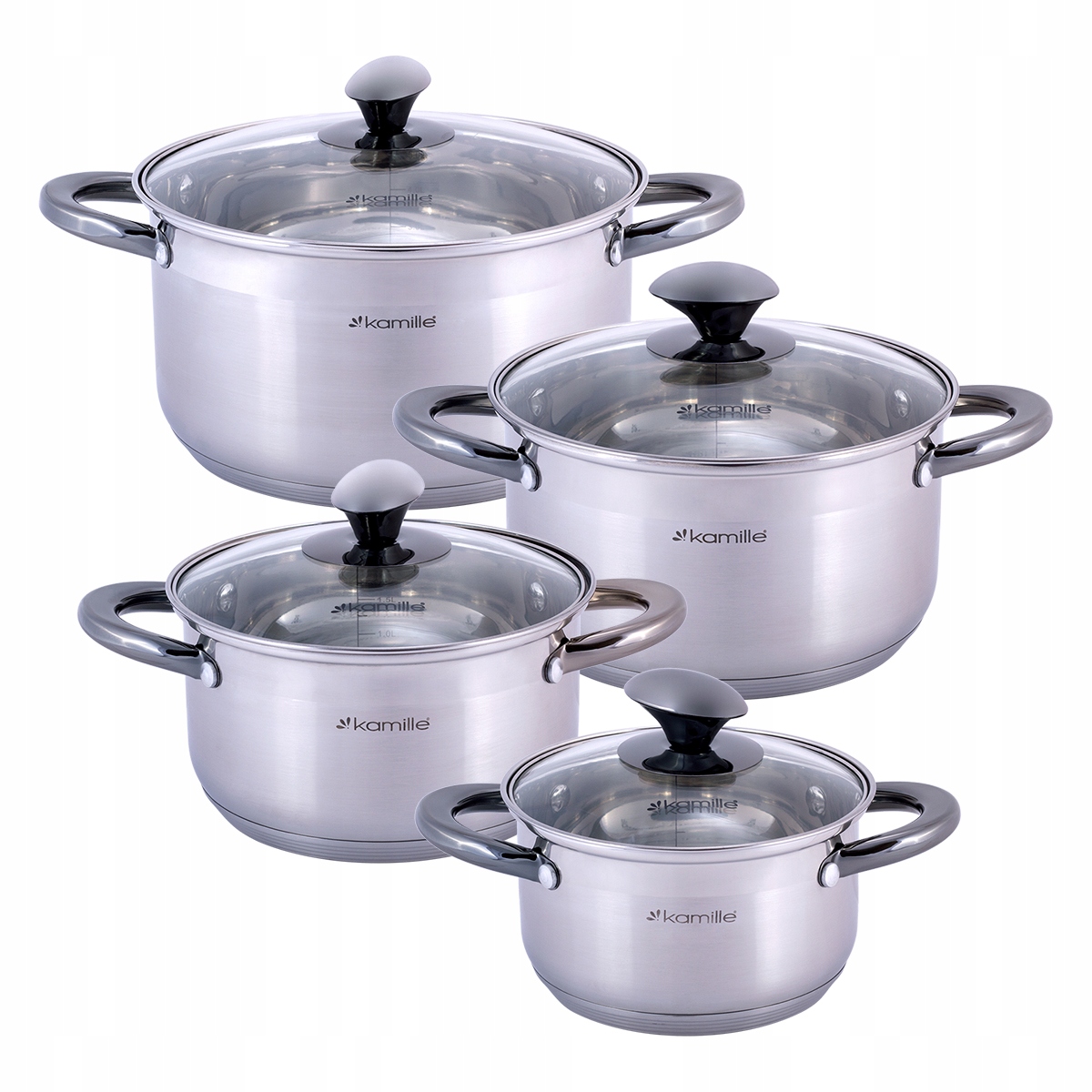 GARNKI zestaw komplet GARNKÓW na INDUKCJE GAZ (5903148925530) • Cena ...