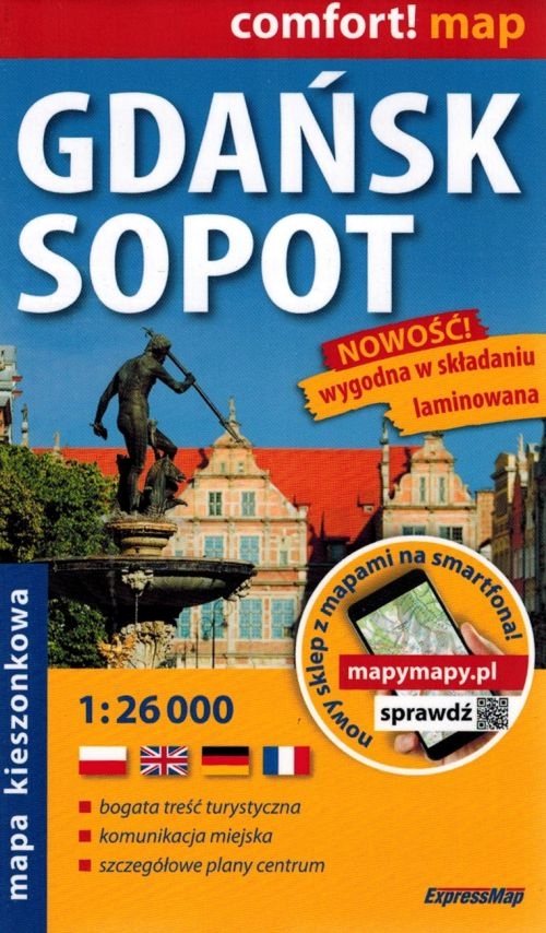 LAMINOVANÁ MAPA GDAŃSK SOPOT PLÁN MĚSTA EX-MAP za 110 Kč - Allegro