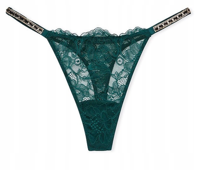 Victoria's Secret stringi kryształki cyrkonie rozmiar M (0667558574409 ...