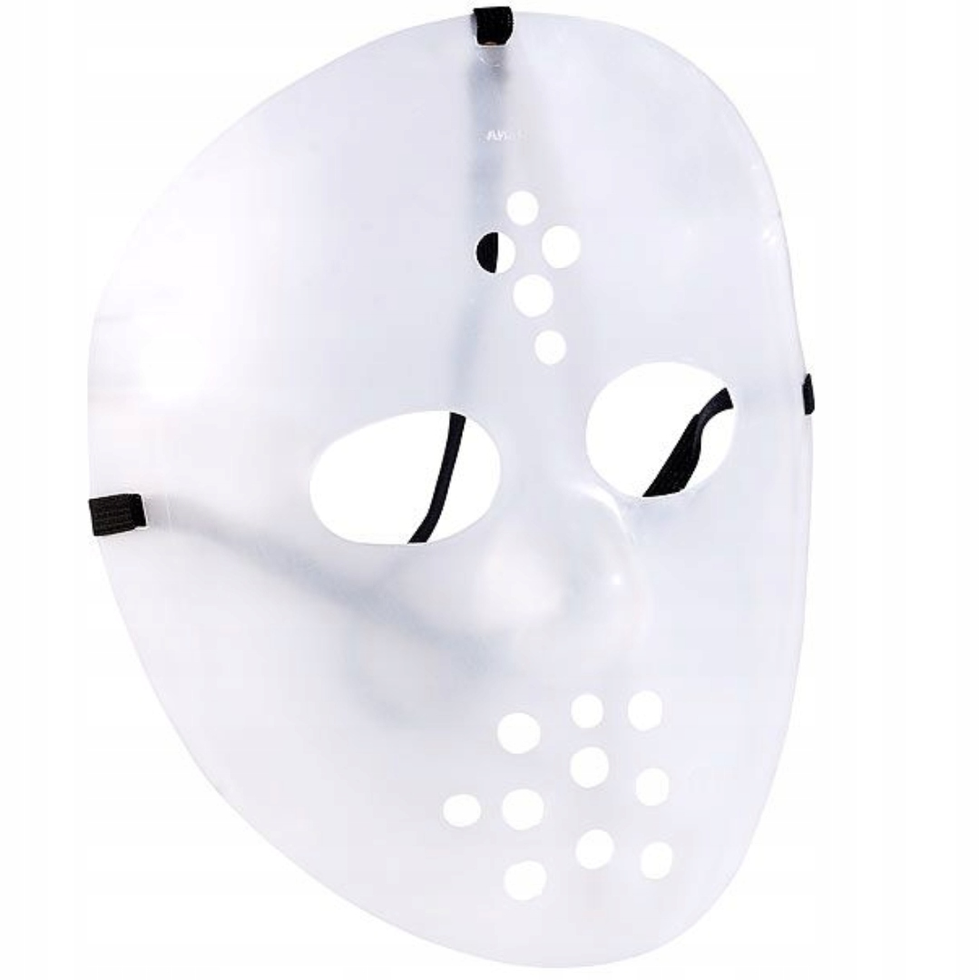 Maska Halloween Jason Piątek 13 Hokejowa Biała Kostium Halloweenowy ...