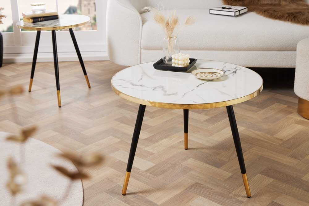 Stolik kawowy OKRĄGŁE GLAMOUR ława do salonu 60cm - 328 zł - Allegro.pl ...