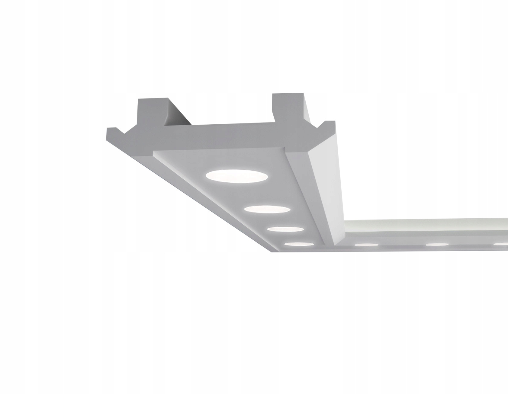 Profil pro halogeny, podhledy, římsy, LED lišta, dekorace, 18 cm ...