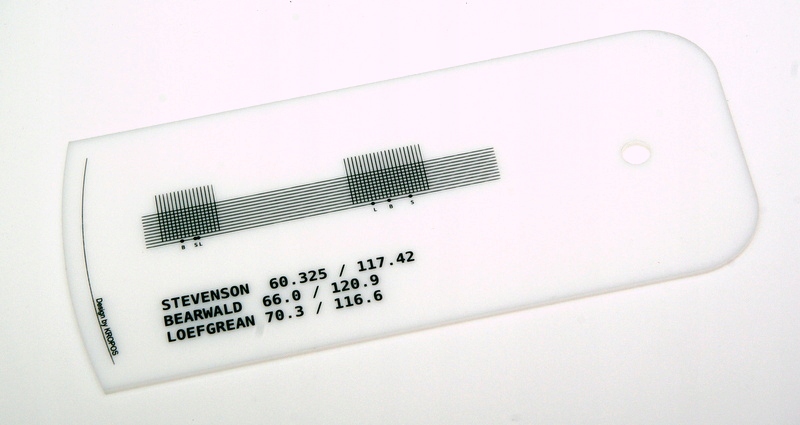 Šablona kalibrace jehly gramofonu / SBL za 158.00CZK - Allegro